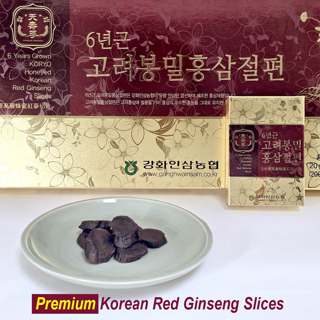 Korean Red Ginseng Slices – 6-Year-Old Honeyed Red Ginseng (200g / 20g x 10 packs) | Shopee Malaysia