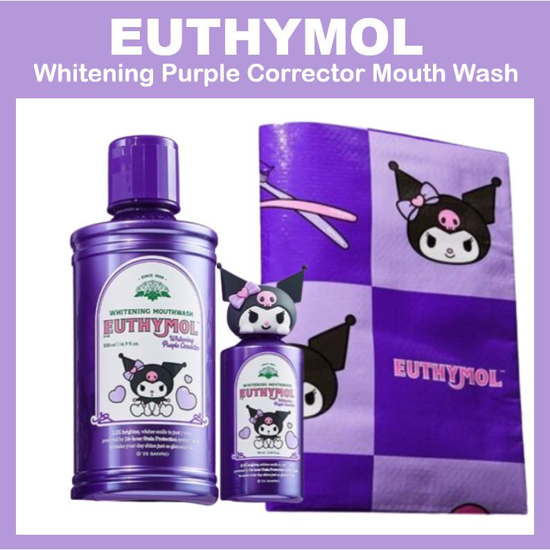 [EUTHYMOL] Whitening Purple Corrector Mouth Wash 500ml Kuromi edtion ...