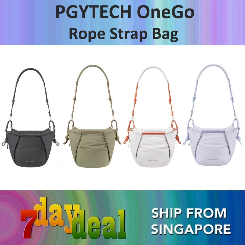 PGYTECH OneGo Rope Strap Camera Bag (Midnight Black / Forest Green ...