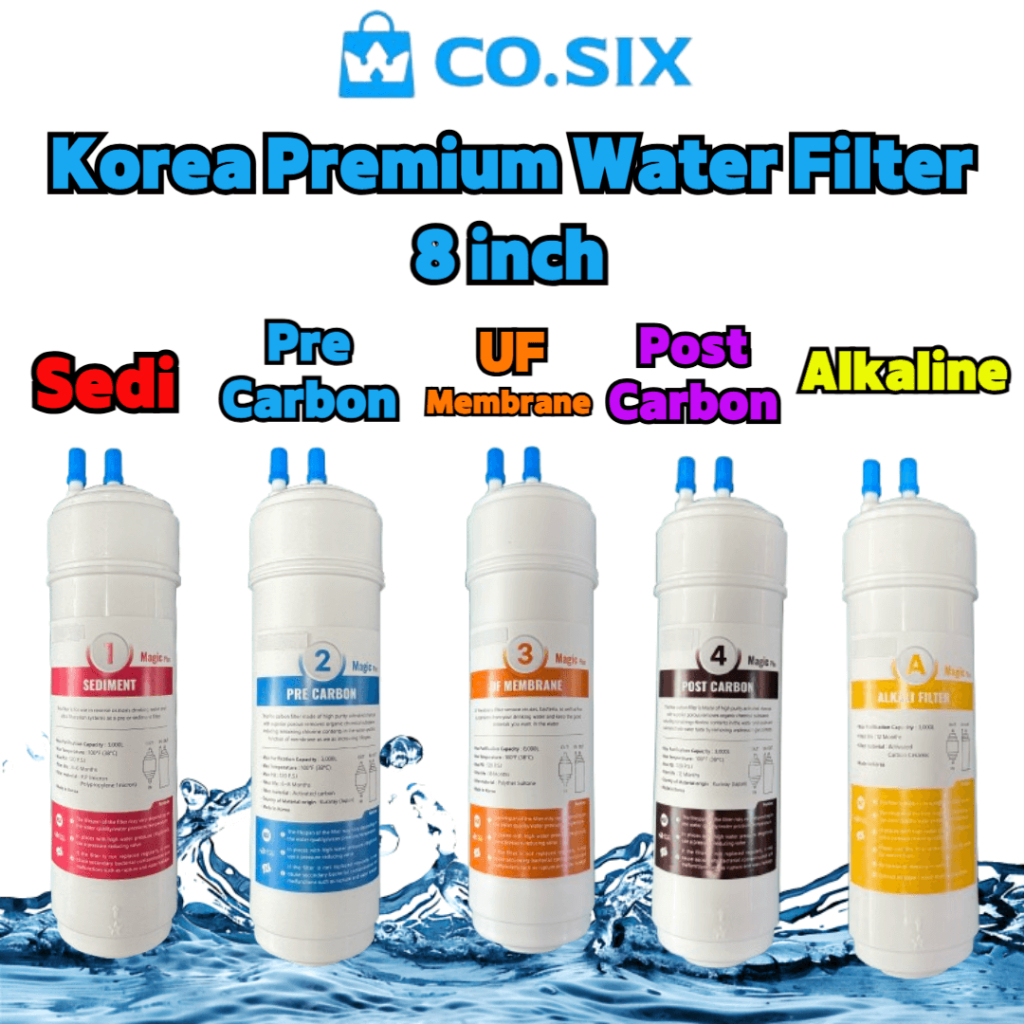 CO.SIX Korea Magic Plus Premium 8 Inch Water filter U Type , Drinking ...
