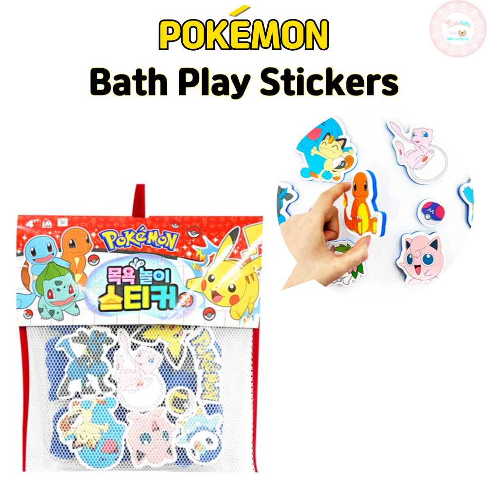 Pokémon Bath Play Toy Sticker Pokemon Shower Play Water Play Toy ...