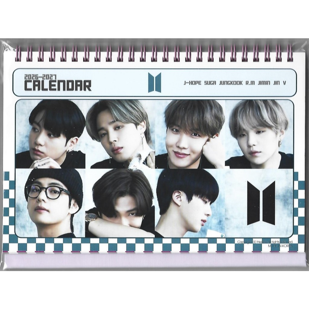 BTS Photo Calendar 2026 & 2027 K-POP 2025.06 | Shopee Malaysia