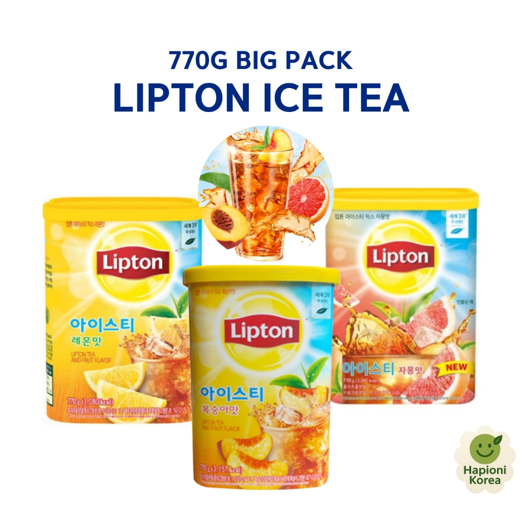 Lipton Ice Tea Powder 770g Lemon Peach Grapefruit Big Pack | Shopee ...
