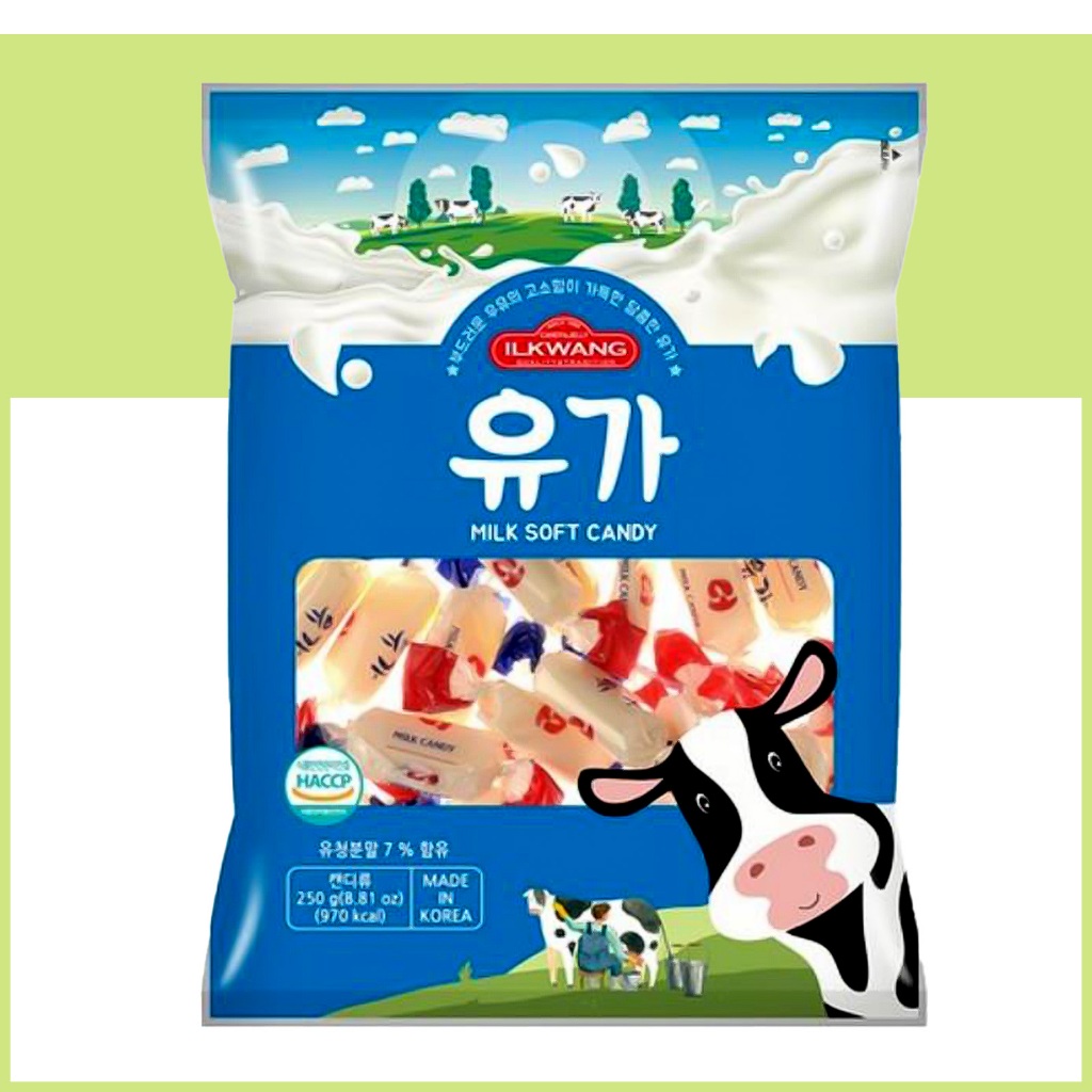 Yuga Milk Soft Candy 250g / Creamy & nostalgic Korean milk-flavored ...