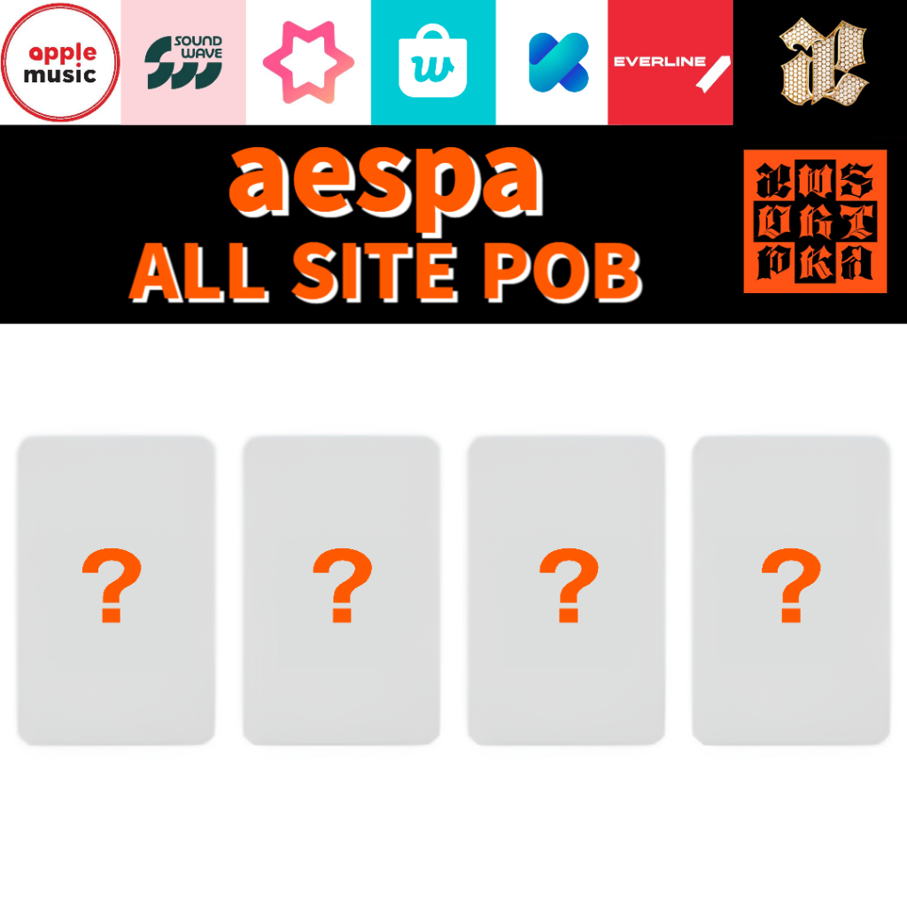 aespa [Dirty Work] POB official Photocard ALL SITE 4ea SET [ 1st single album ] | Shopee Malaysia