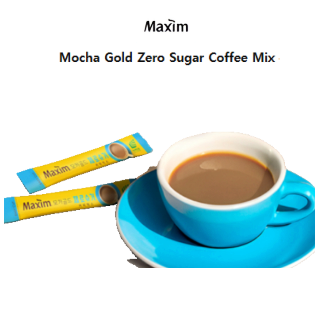 [Maxim] Mocha Gold Zero Sugar Coffee Mix – 11.5g x 50 Sticks | Korean ...