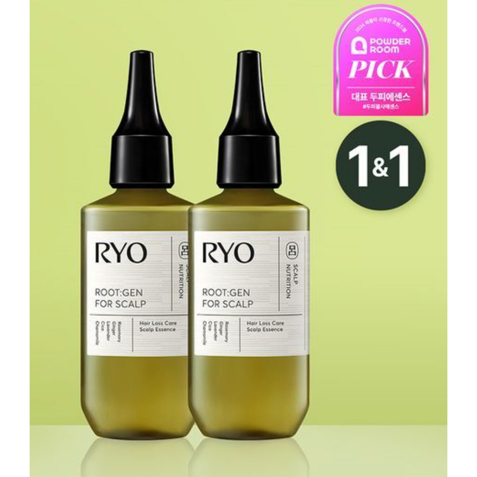 Ryo Rootgen Vegan Scalp Essence 80ml x 2 | Hair Loss Care | Korean ...