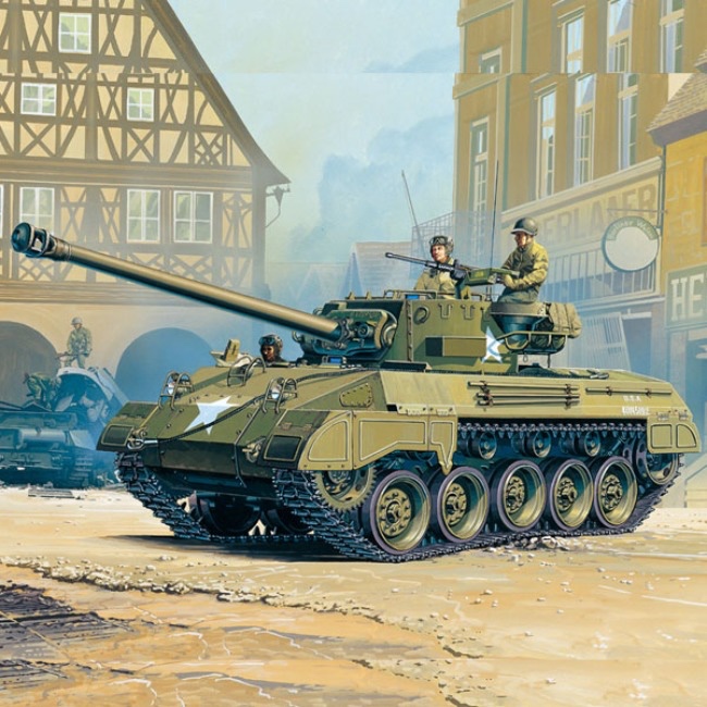 Academy Hobby Model Kit – 1/35 M18 Hellcat, WWII U.S. Tank Destroyer ...