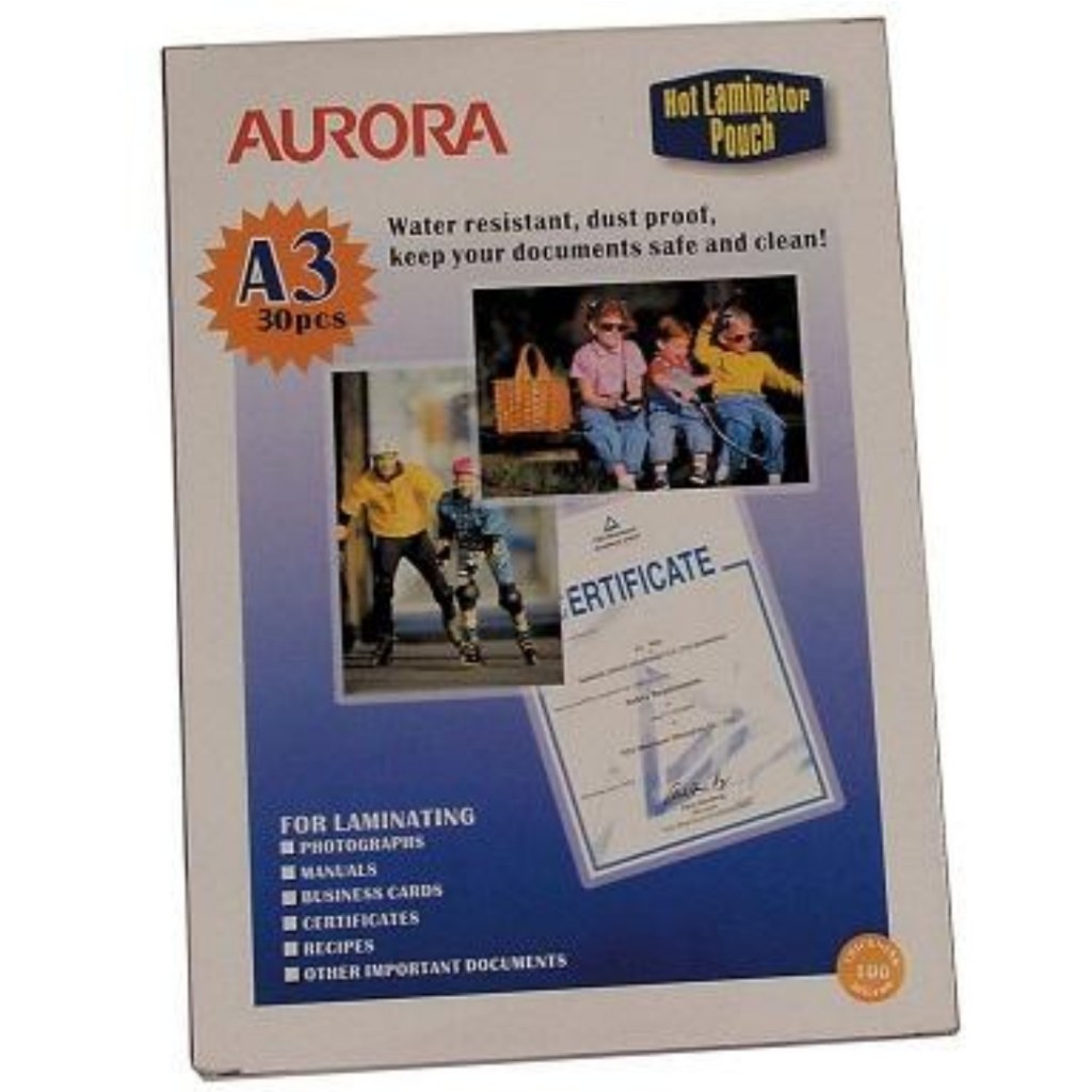 Aurora Laminating Pouch A3 100 Microns | Shopee Malaysia