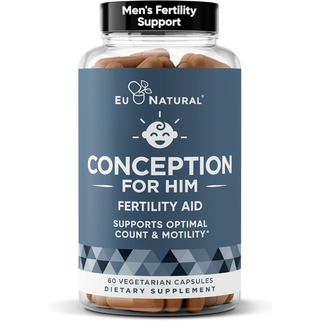 Conception For Him 60 Vegan Capsules Fertility Supplements Men, Male ...