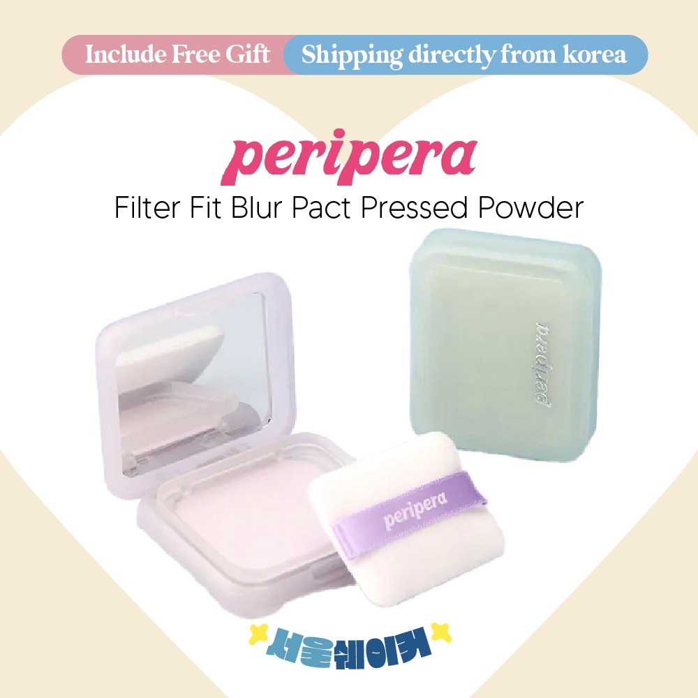 [peripera] Filter Fit Blur Pact Pressed Powder 8g (2shade) | Shopee ...