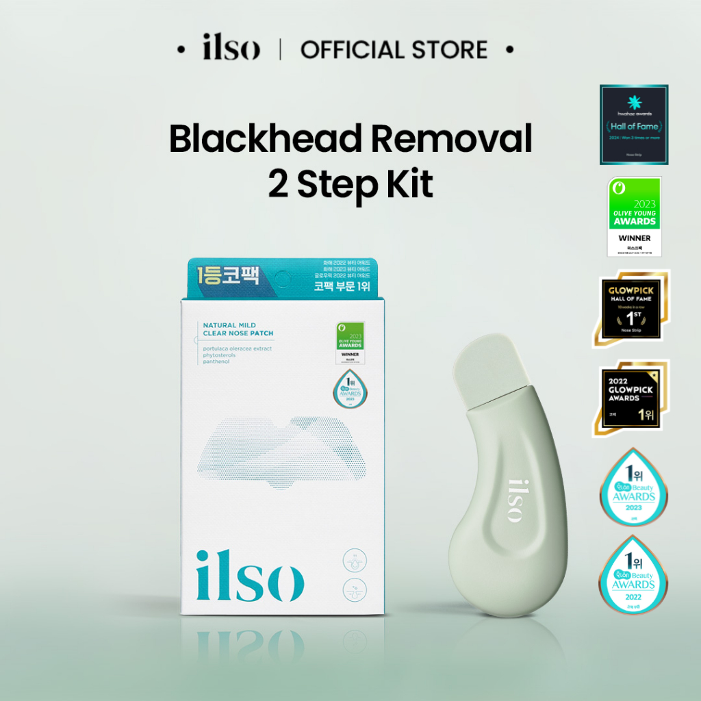 [ ILSO Malaysia ] ⭐Blackhead Removal 2 Step Kit ⭐Natural Mild Clear ...
