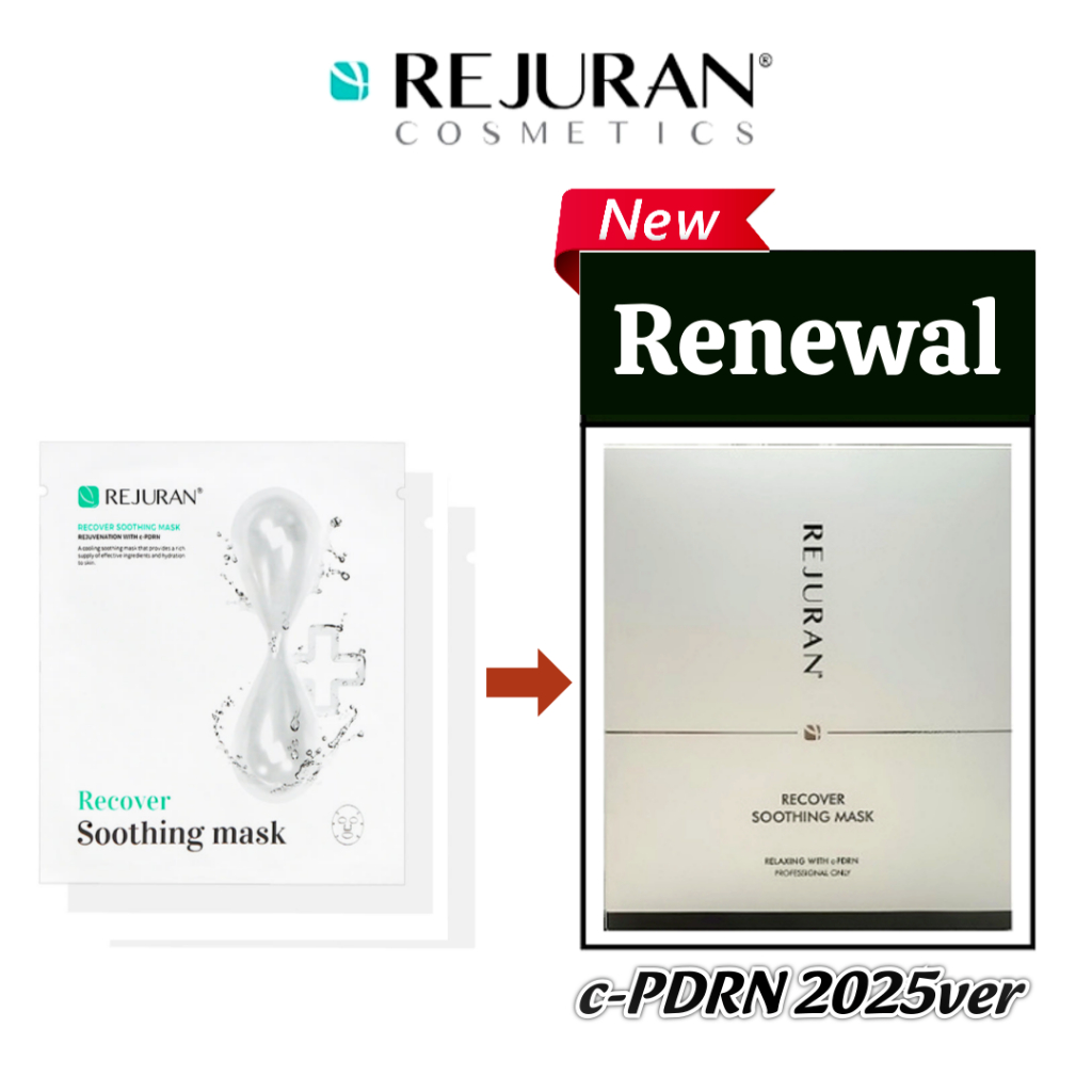 REJURAN Recover Soothing Mask Pack - Hydrating 5 Sheets c-PDRN 2025ver ...