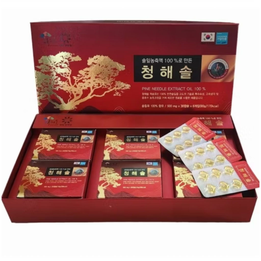 Red pine needle oil 120/180 capsules cheongsongwon | Shopee Malaysia