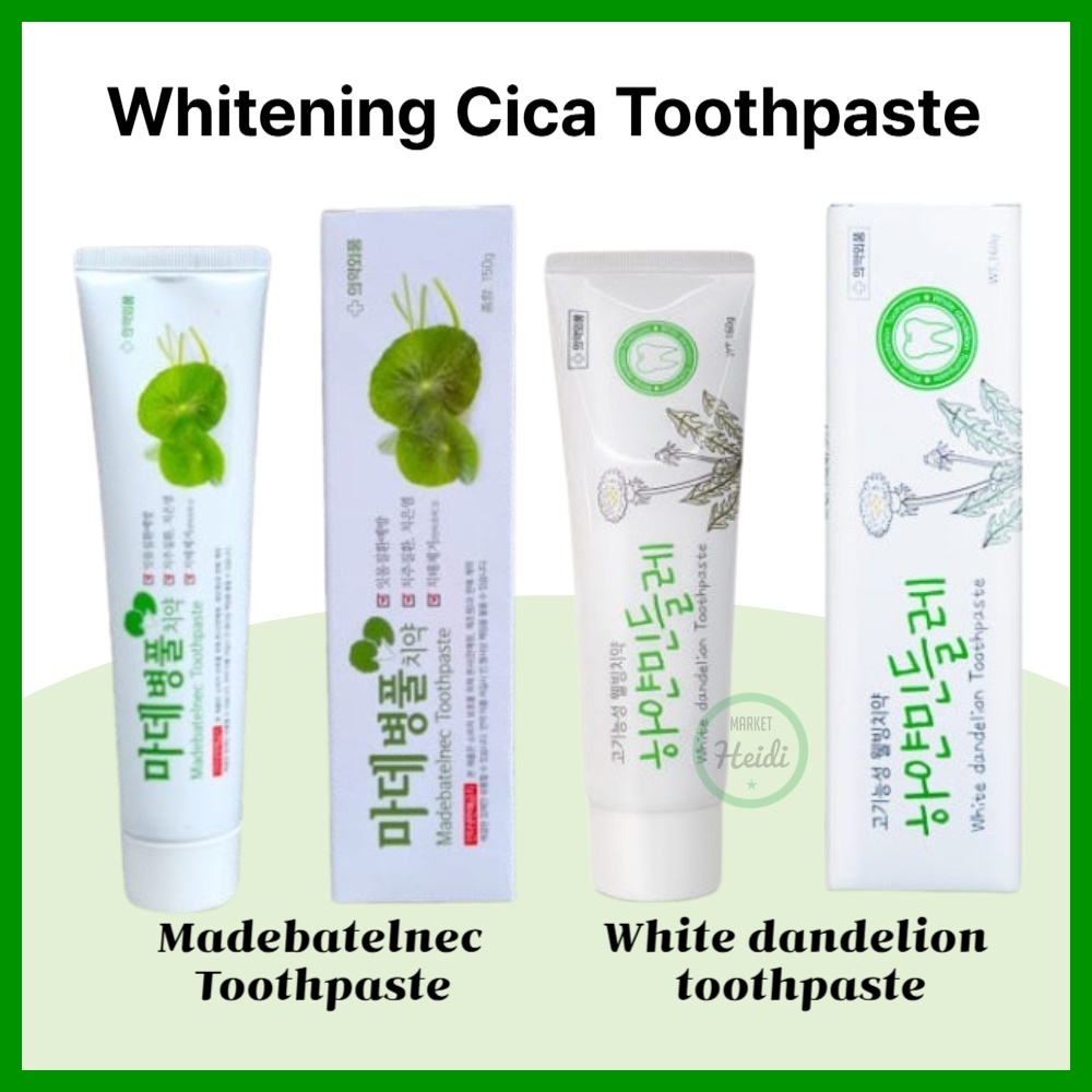 KOREA 🇰🇷 CIca Toothpaste 150g / White dandelion toothpaste 160g ...