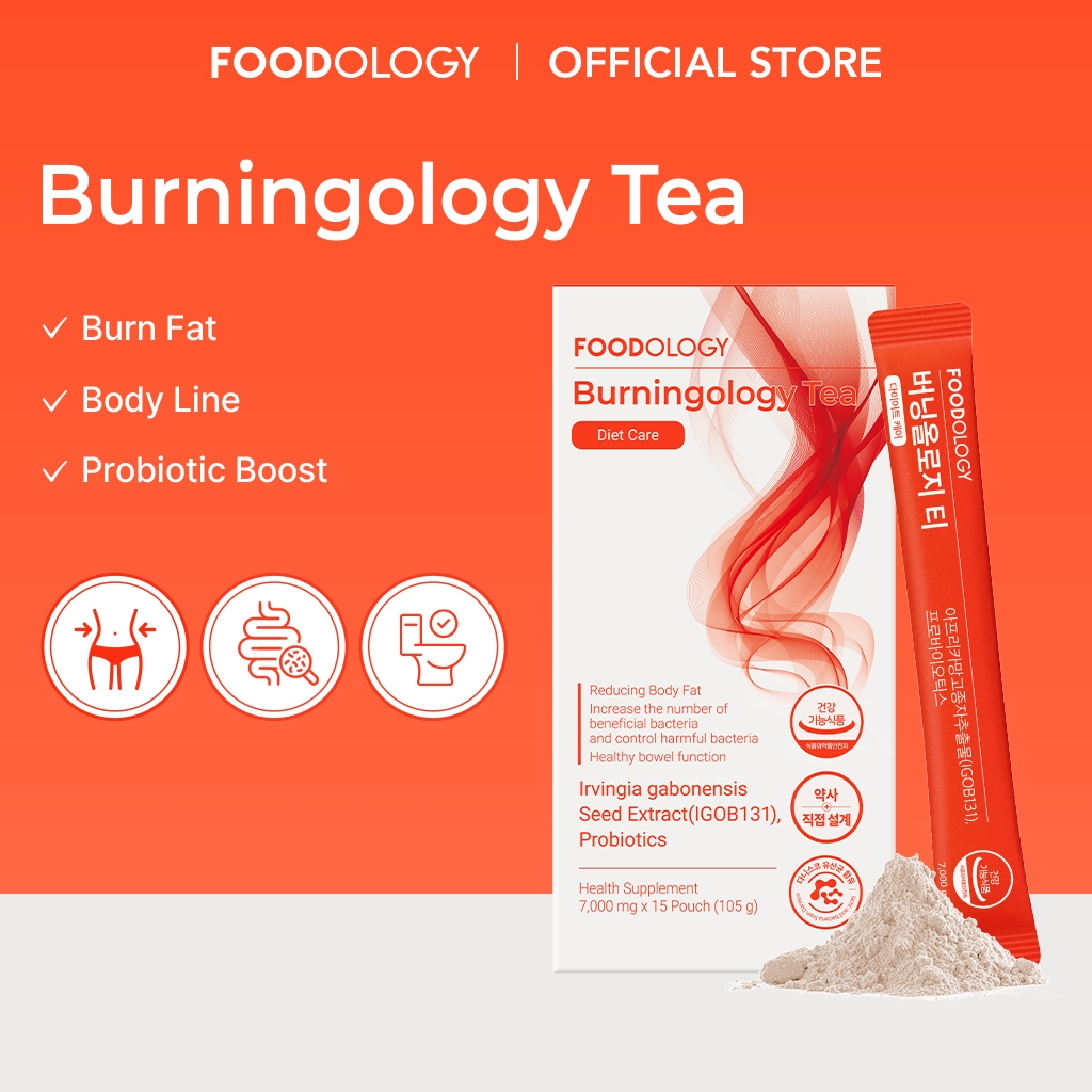 [FOODOLOGY Official] Burningology Tea 7,000mg x 15 Sticks_Fat Reduction ...