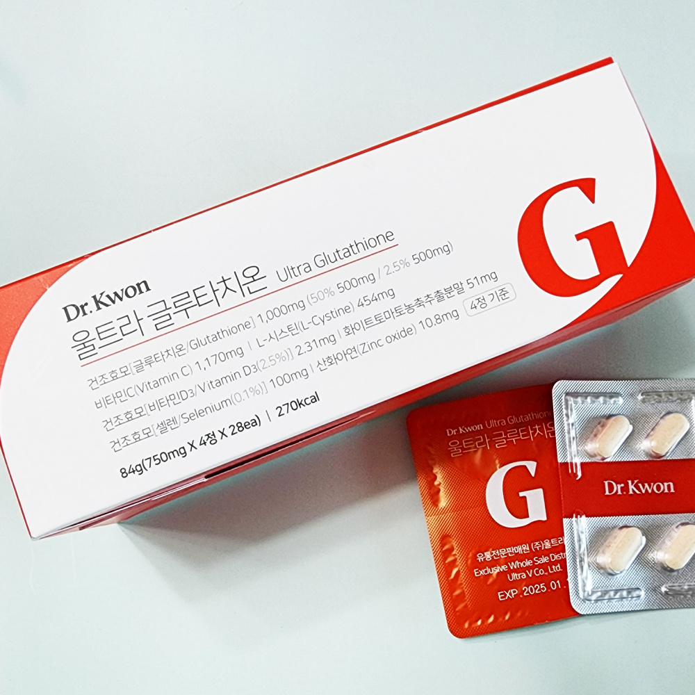 Dr.Kwon Ultra Glutathione 28-Day Supply / 1 Box (Ultra V Dr.Kwon Ultra White Glutathione with 1 ...