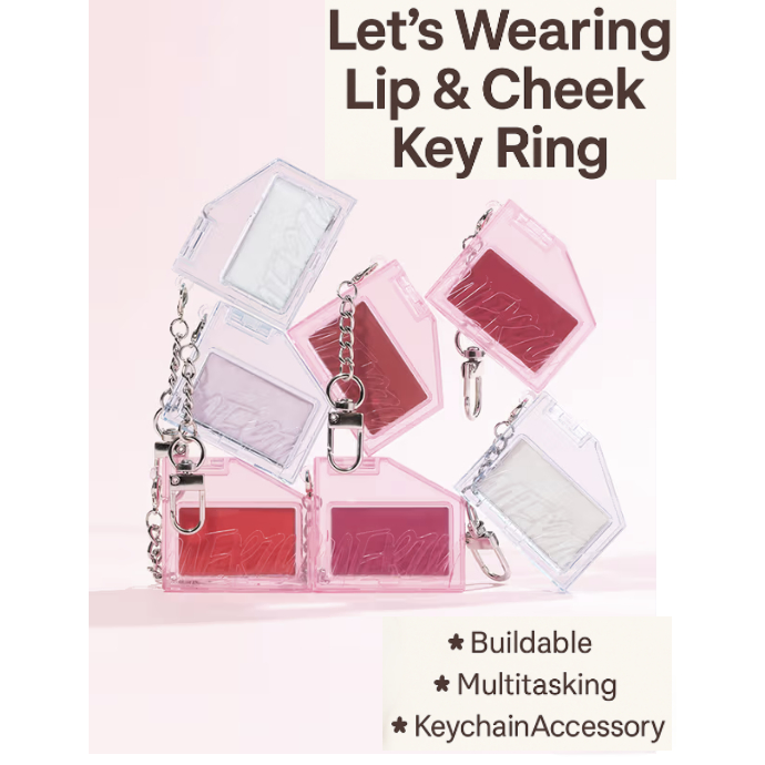 [Daiso Korea] MERZY Let’s Wearing Lip & Cheek Keyring | 8 Colors | 01 ...