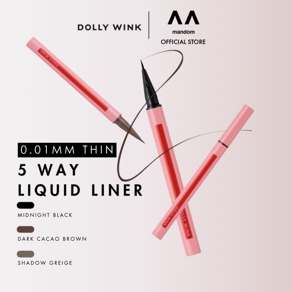 Dolly Wink 5 Way Liquid Liner (Midnight Black / Dark Cacao Brown ...