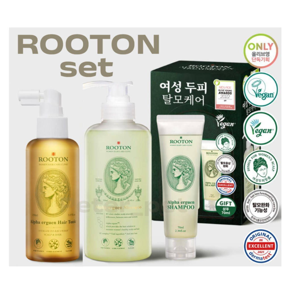 [Korea ROOTON]Alpha Erguen Hair Care Series/ Damage Hair Recovery Series Hair Ampoule / Anti ...