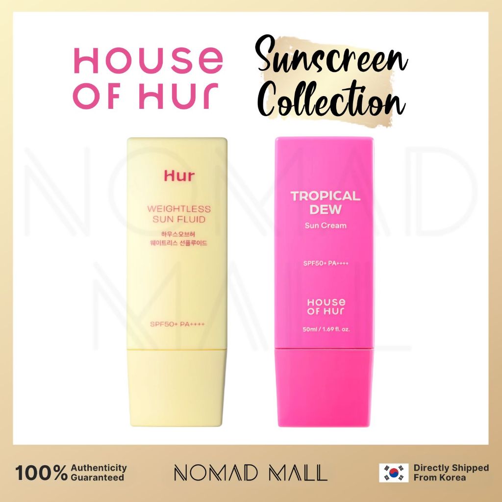 [HOUSE OF HUR] House of Hur Tropical Dew Sun Cream/ Weightless Sun ...
