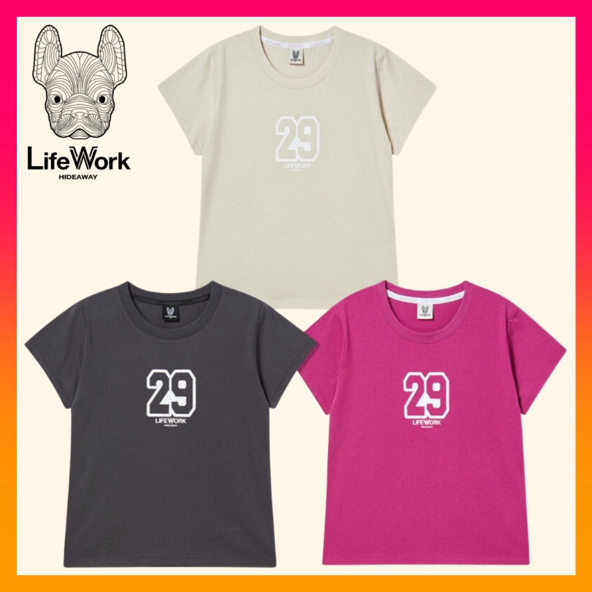 LIFEWORK Women) Vintage Number Slim Fit T Shirt (2025New) | Shopee Malaysia