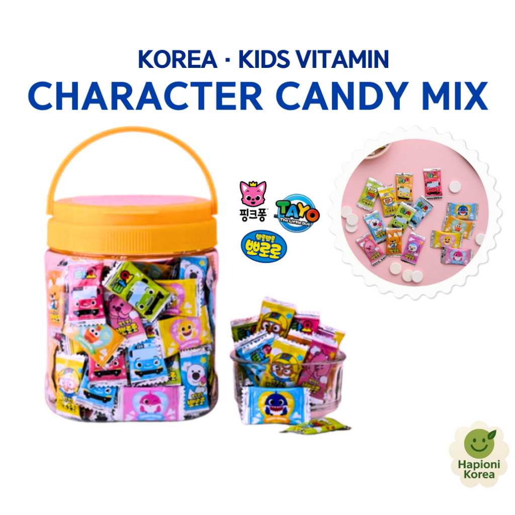 Pinkfong Pororo Tayo Vitamin Candy Mix Kids Supplement | Shopee Malaysia