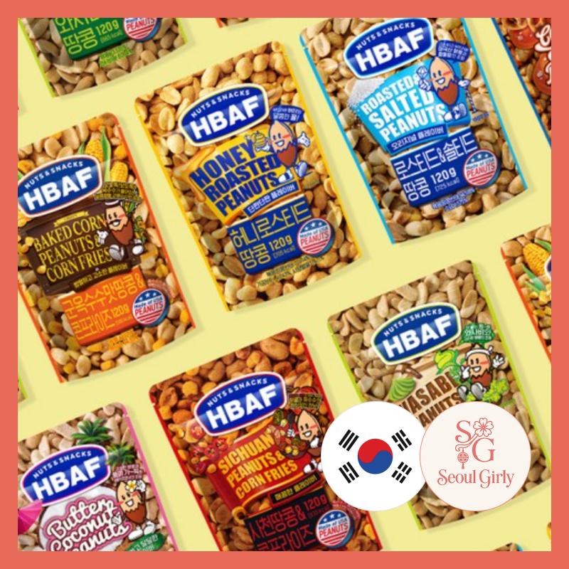 [HBAF] Peanuts 6 flavors (120g) - wasabi/ baked corn/ honey roasted ...