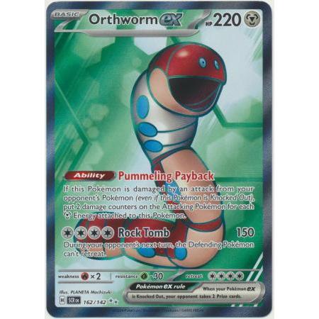 Pokemon TCG Card Orthworm EX SV Stellar Crown 162/142 Full Art Secret ...