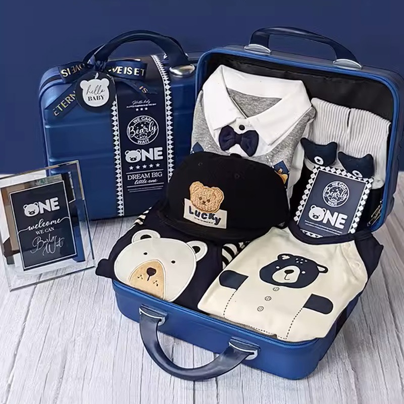Newborn Hamper Blue Bear by Boy Baby Birthday Full month party 100 Days ...