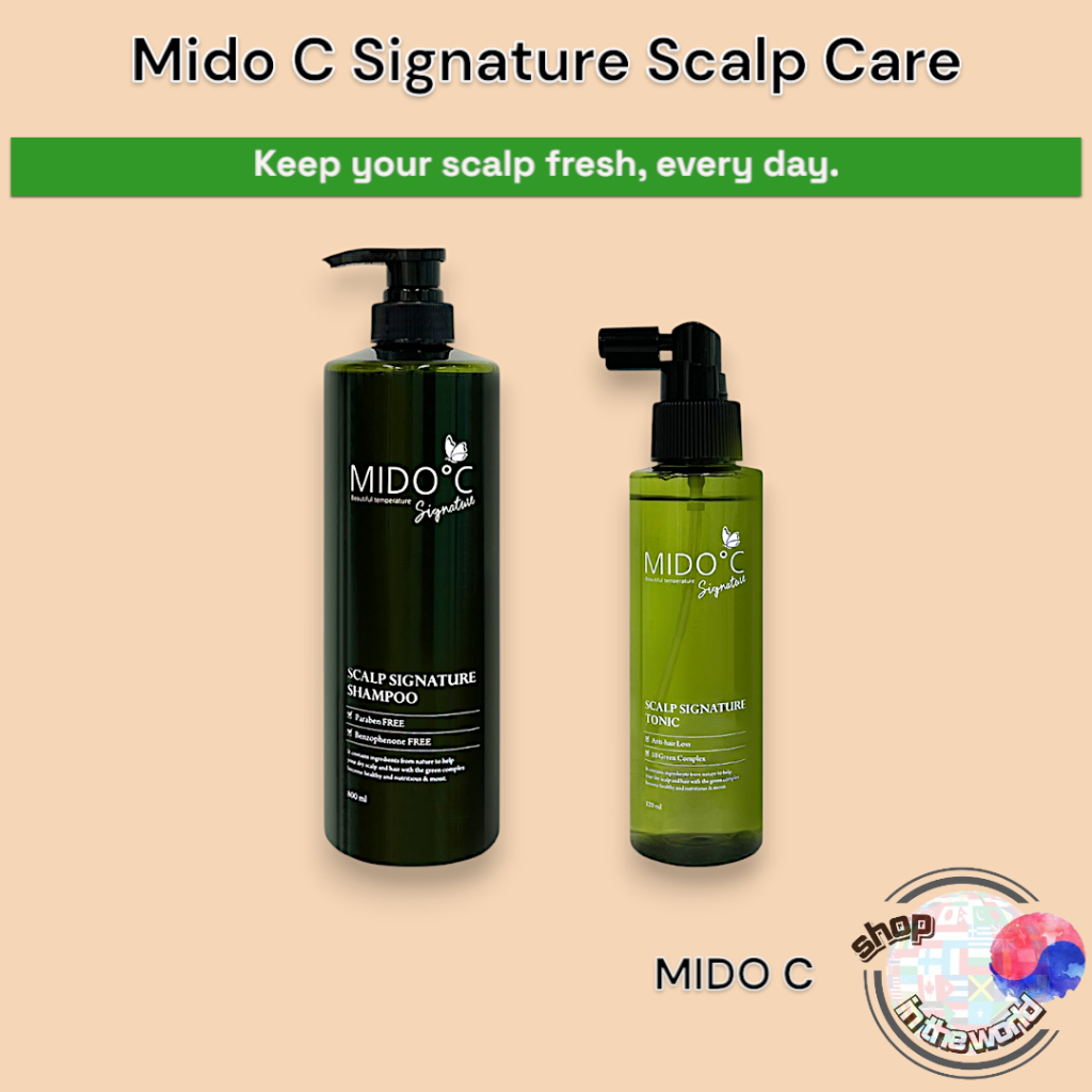 MIDO C Scalp Signature Shampoo 800ml Scalp Signature Tonic 120ml ...