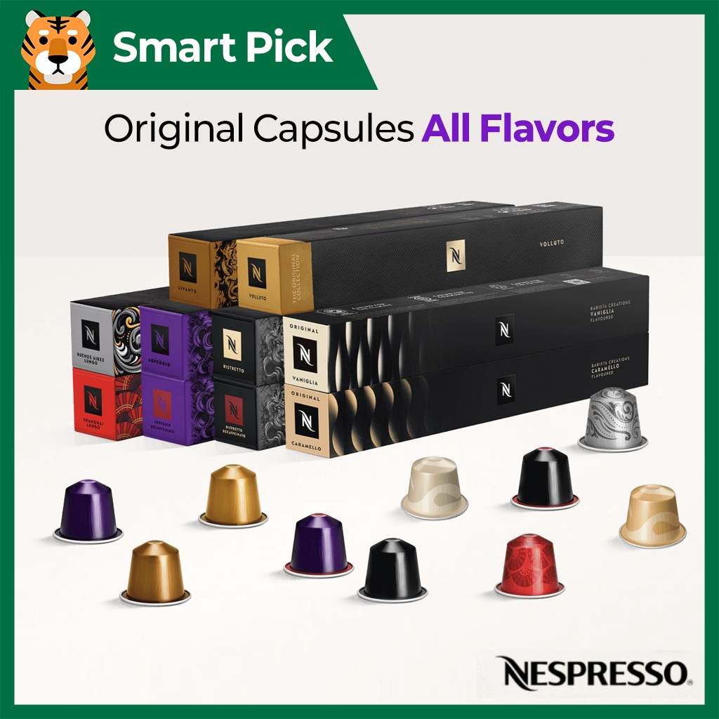 NESPRESSO Original Capsules – 10 Pods (Ristretto, Livanto, Arpeggio ...