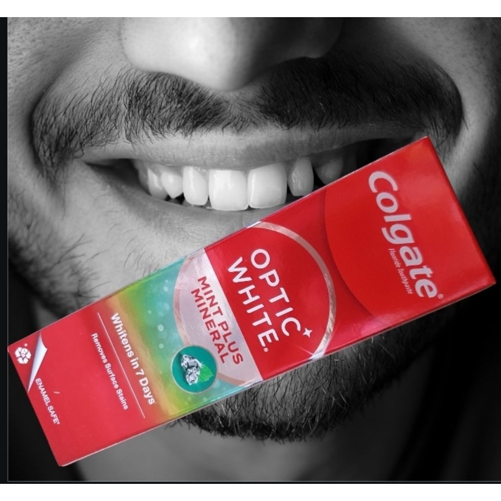 (Bundle Of 3) Colgate Optic White Mint Plus Mineral 100g Whitening Toothpaste | Shopee Malaysia
