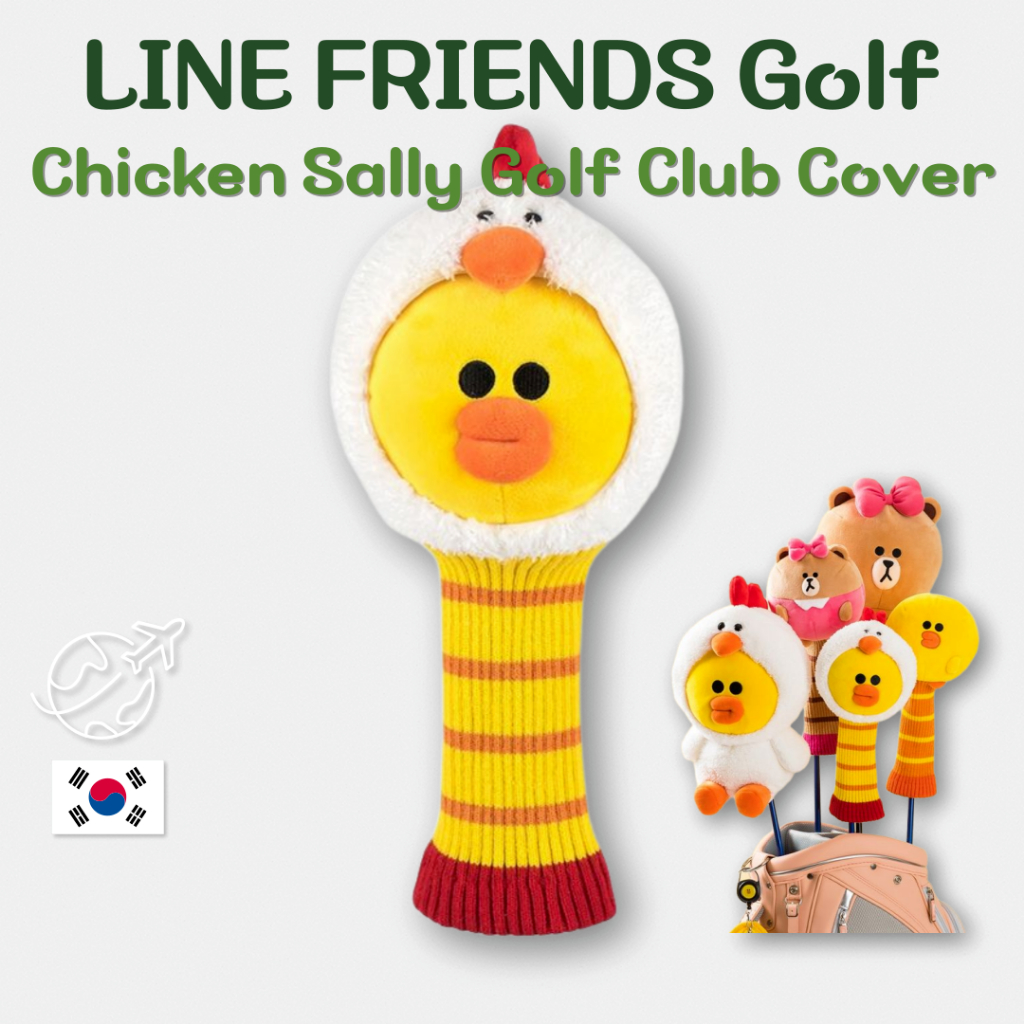LINE FRIENDS Chicken Sally Golf Club Cover V2 for Wood and Utility ...