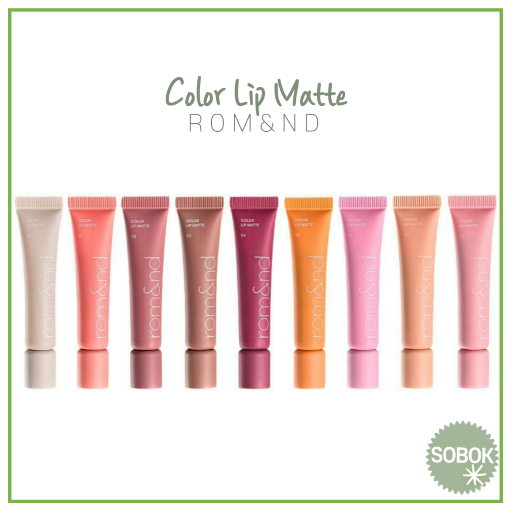 [Rom&nd] Color Lip Matte 9color Romand Lip Tint | Shopee Malaysia