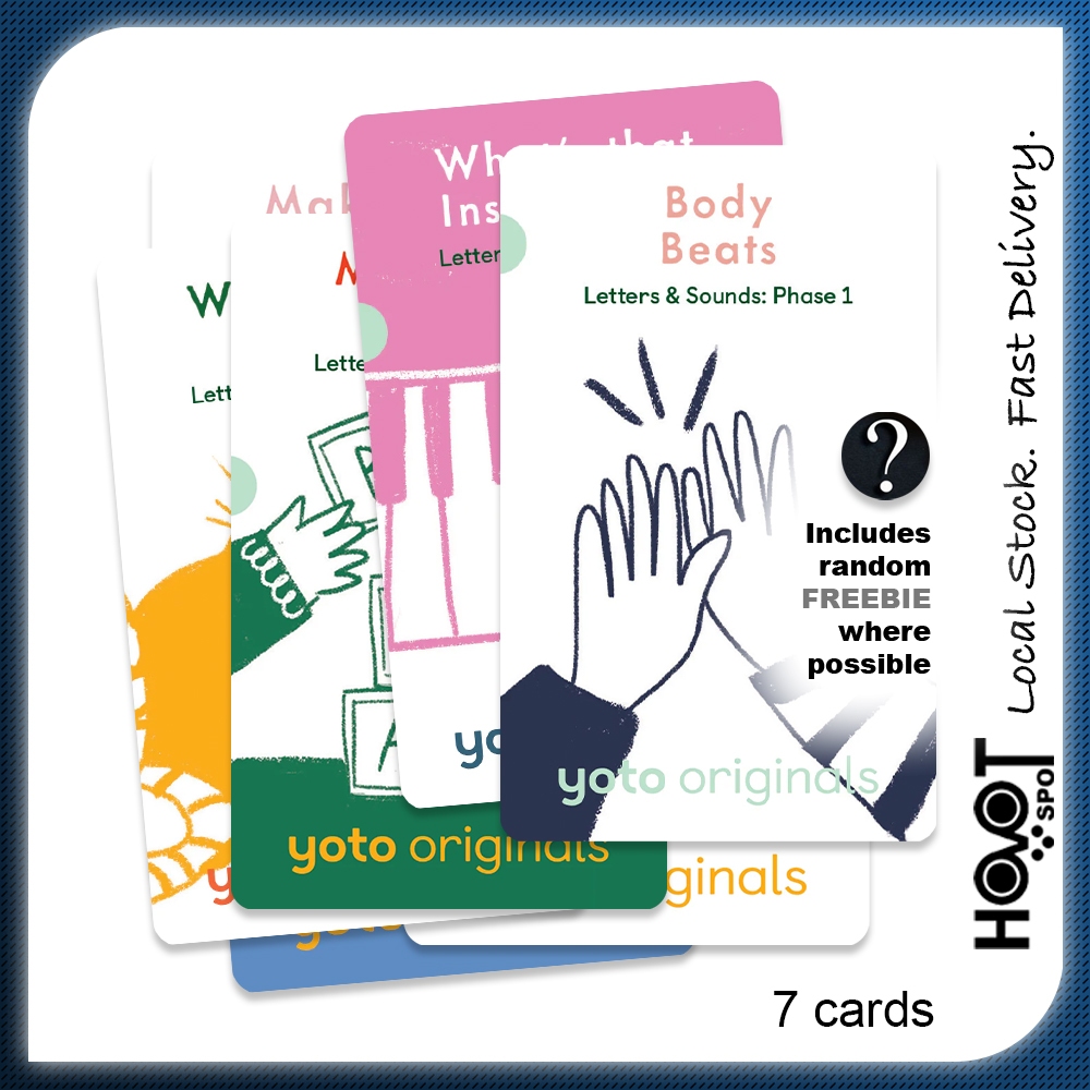 Yoto Card Phonics Letters and Sounds Phase 1 kids education toys ...