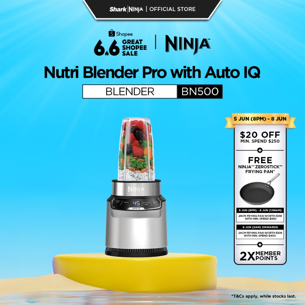 Ninja Nutri Blender Pro, Auto-iQ & Pro Extractor Blade , 3 On the Go ...