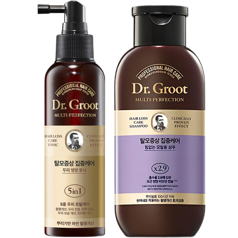 Dr. Groot Multi-Perfection Hair Loss Care Scalp Tonic 150ml + Shampoo ...