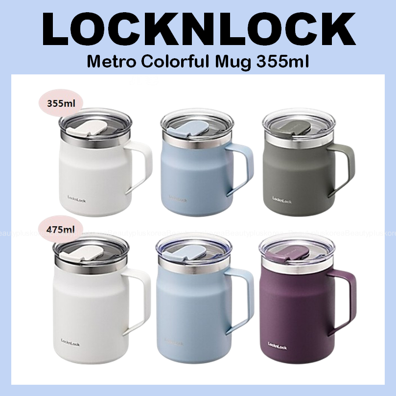 [Lock&Lock]Authentic Metro Colorful Coffee Tea Table Mug Thermal ...