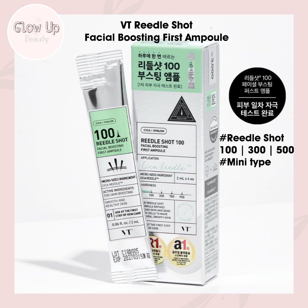 VT REEDLE SHOT Facial Boosting First Ampoule (Reedle Shot 50 | 100 | 300 | 500) | Shopee Malaysia