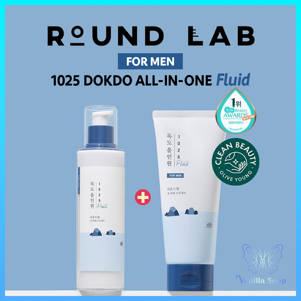 [ROUND LAB] For Men 1025 Dokdo All-in-One Fluid (200ml Pump + 200ml ...
