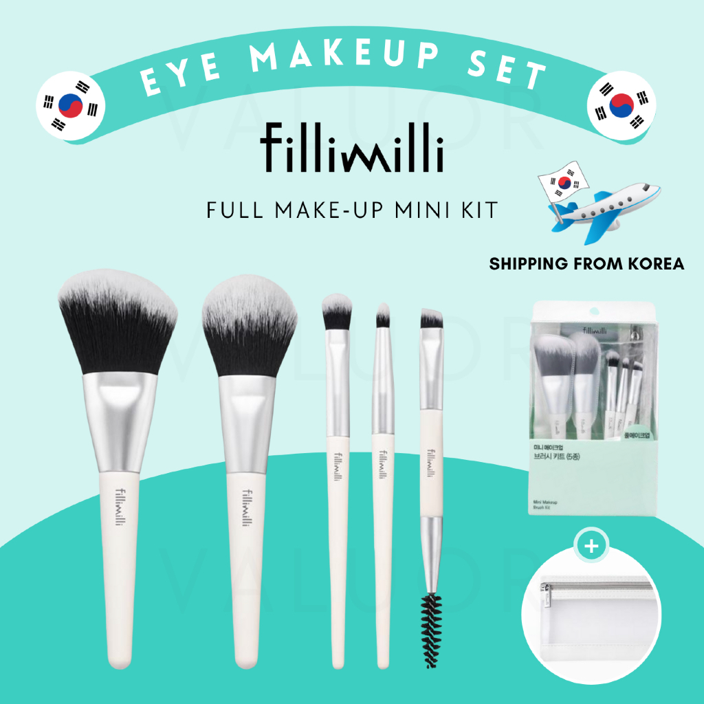 [Fillimilli] [Renewal version☘️] Mini Make Up Brush Kit (5P) | Shopee ...