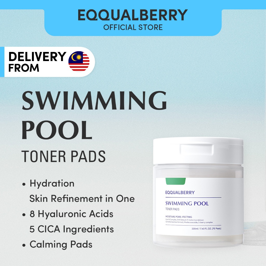 EQQUALBERRY Swimming Pool Toner Pads (70 Pads/220ml) | Shopee Malaysia