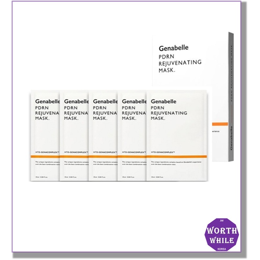 Genabelle PDRN Rejuvenating Mask Pack (1 BOX=5 sheets) | Shopee Malaysia
