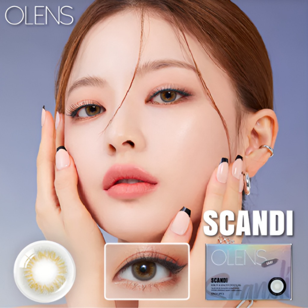 OLENS Scandi Gray Month Month – 1 Color | Monthly Scandi Gray Month Colored Contact Lenses K ...