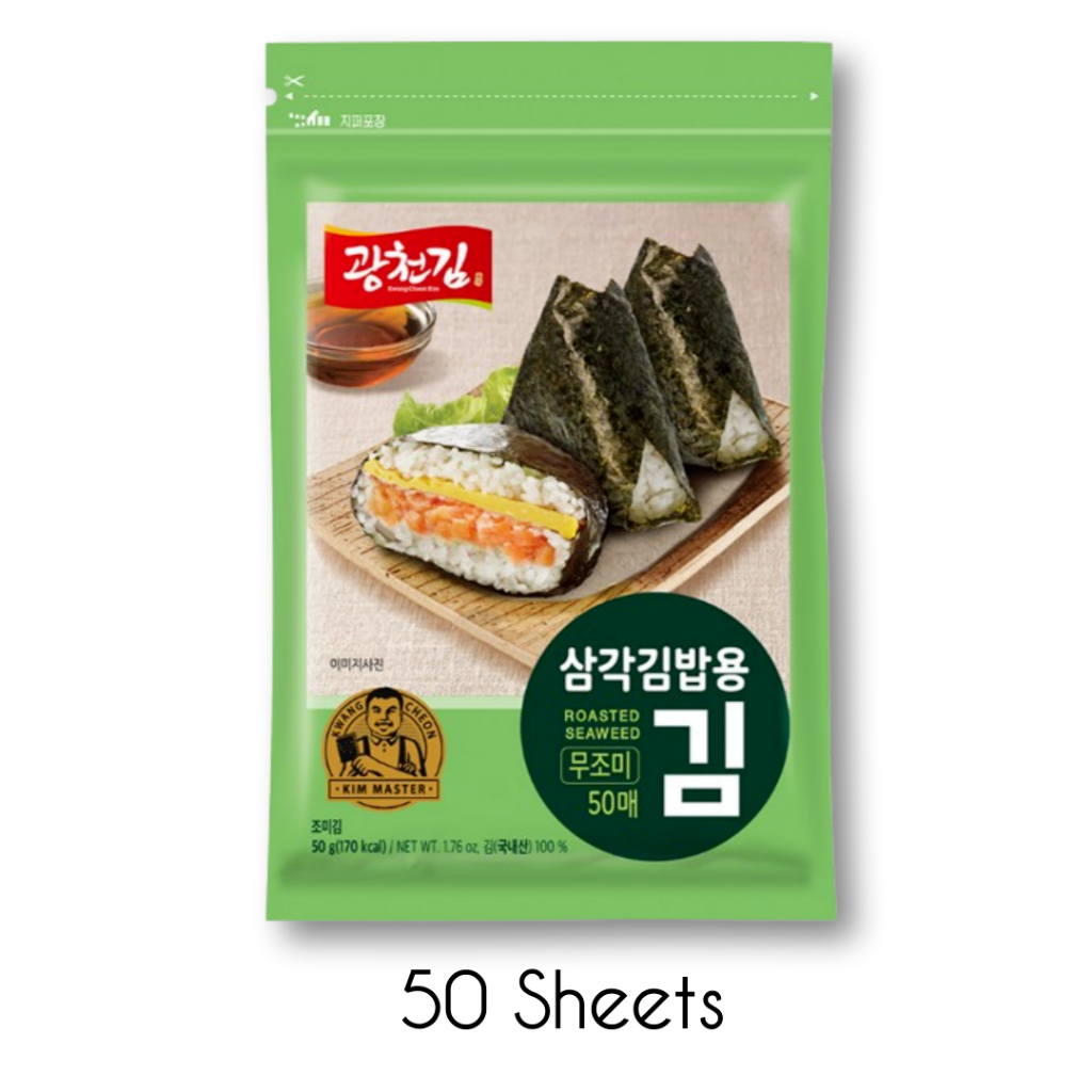 Gwangcheon Premium Korean Nori for Triangle Kimbap - Triangle Onigiri ...