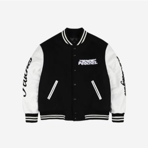 LE SSERAFIM [LE SSERAFIM x Peaches.] VARSITY JACKET | Shopee Malaysia