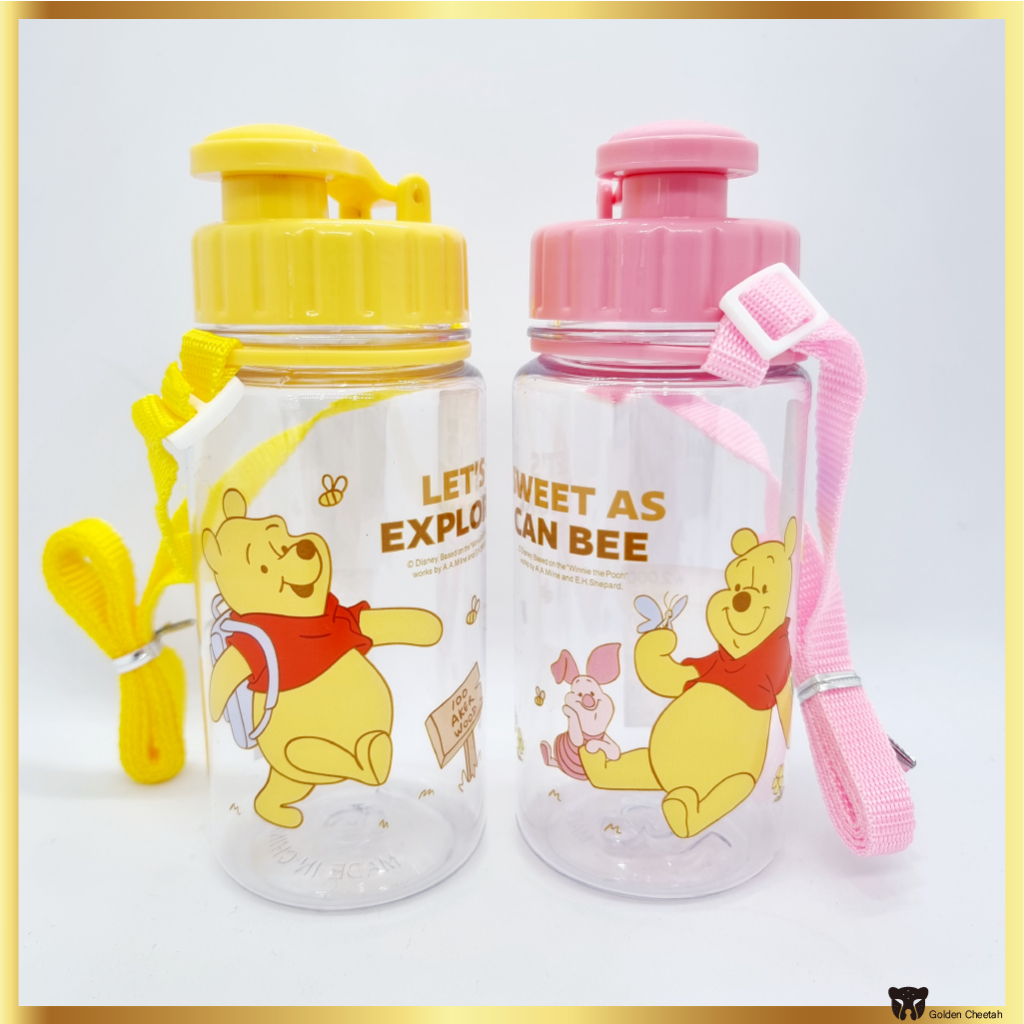 [Daiso Korea] Winnie the Pooh Portable Water Bottle with Strap 300ml | Shopee Malaysia