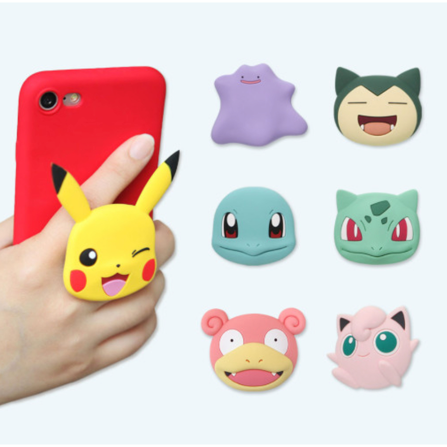 Pokemon phone griptok stand (17 types) - ditto snorlax jigglypuff ...
