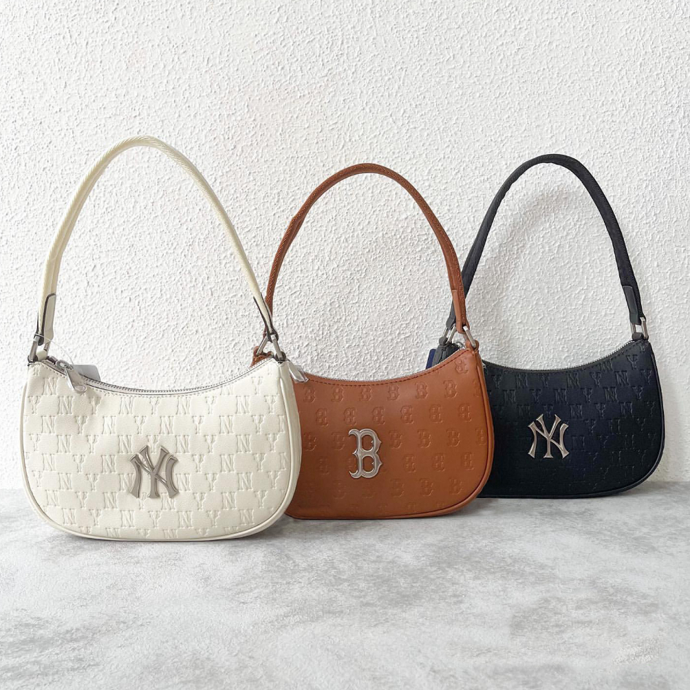 MLB MONOGRAM Embo Hobo Bag (2022 new) | Shopee Malaysia